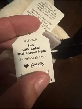 Jellycat | Toys | Jellycat Cream And Black Bashful Puppy Plush Small ...
